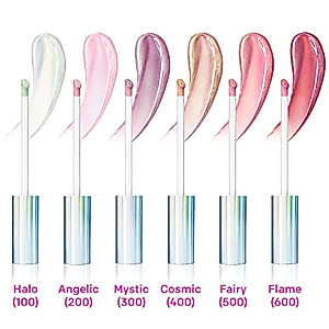 Almay Lip Gloss, Non-Sticky Lip Makeup, Holographic Glitter Finish, Hypoallergenic, 200 Angelic, 0.9 Oz