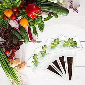 120 Pcs Seed Pod Kit,Plant Germination Kits,Hydroponics Garden Accessories for Hydroponic Growing System, Grow Anything Kit with 30 Grow Sponges, 30 Grow Baskets,30 Pod Labels, 30 Grow Domes (120Pcs)