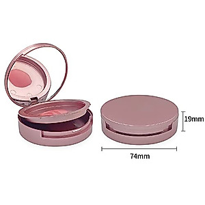 4Pcs Empty Round Lash Boxes Double-Layer Eyelash Storage Box Travel Case 3D False Eyelashes Packaging Gift Boxes Holder Organizer with Makeup Mirror Lid for Women Girl Eyelash Storage and Packaging,