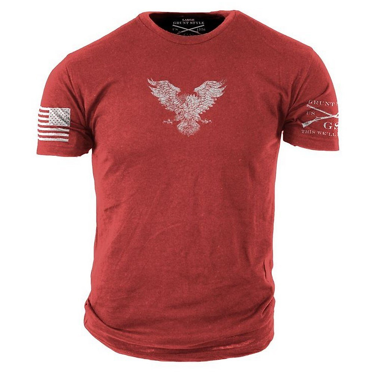 Grunt Style Basic Eagle Red T-Shirt - 2XLarge