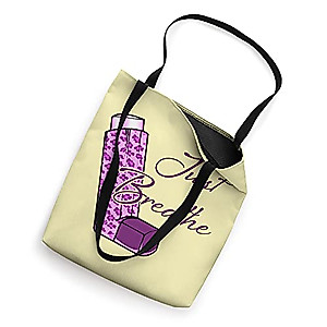 Purple and Pink Inhaler - Just Breathe - Asthma Tote Bag