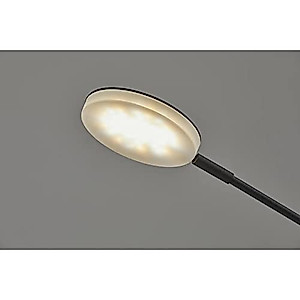 Adesso Home 2151-01 Contemporary Modern LED Floor Lamp from Grover Collection in Black Finish, 6.00 inches