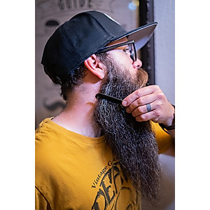 THE VINTAGE GROOMING CO. Bone Crusher Extra Firm Extra Strong Hold Mustache Wax and Death Grip Pocket Keychain Comb Set