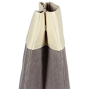 DII Canvas Laundry Basket, Grey Colorblock, Bag Large