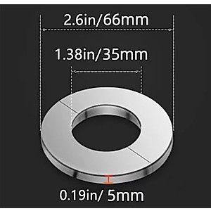Stainless Steel Wall Split Flange Self-Adhesive tape Round Escutcheon Various pipes Plate Cover for Water Pipe Faucet Decoration Accessories (32mm/1.26in)