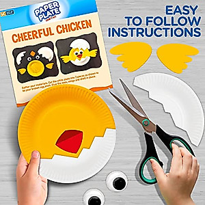 Arts and Crafts for Toddlers, Create Animal Crafts from Paper Plates, Includes All Supplies and Instructions, Best Craft Project Kit for Ages 2-5