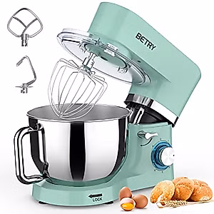 Stand Mixer 660w 6-Speed Food Mixer 7.5 QT Kitchen Electric Mixer Tilt-Head Dough Mixer with Dishwasher-Safe Dough Hooks,Beaters,Whisk & Stainless Steel Bowl