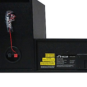 VICTOR Milwaukee 50 Watt Desktop Bluetooth Stereo System with CD/MP3 Player, FM Radio, Functioning VU Meters, and Detached Stereo Speakers, Black