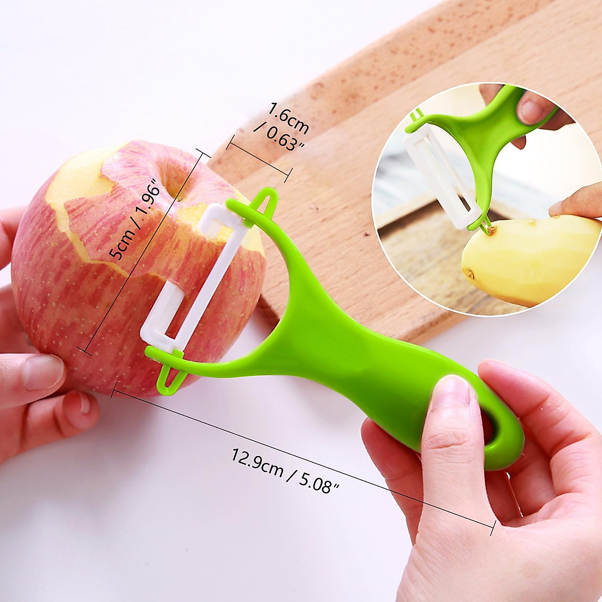 Montessori Kitchen Tools for Toddlers, Kids Knife Set for Real Cooking,Serrated Edges Plastic Knives,Peeler, Crinkle Cutter,Toddler Chef Knife Set(6 Pcs)