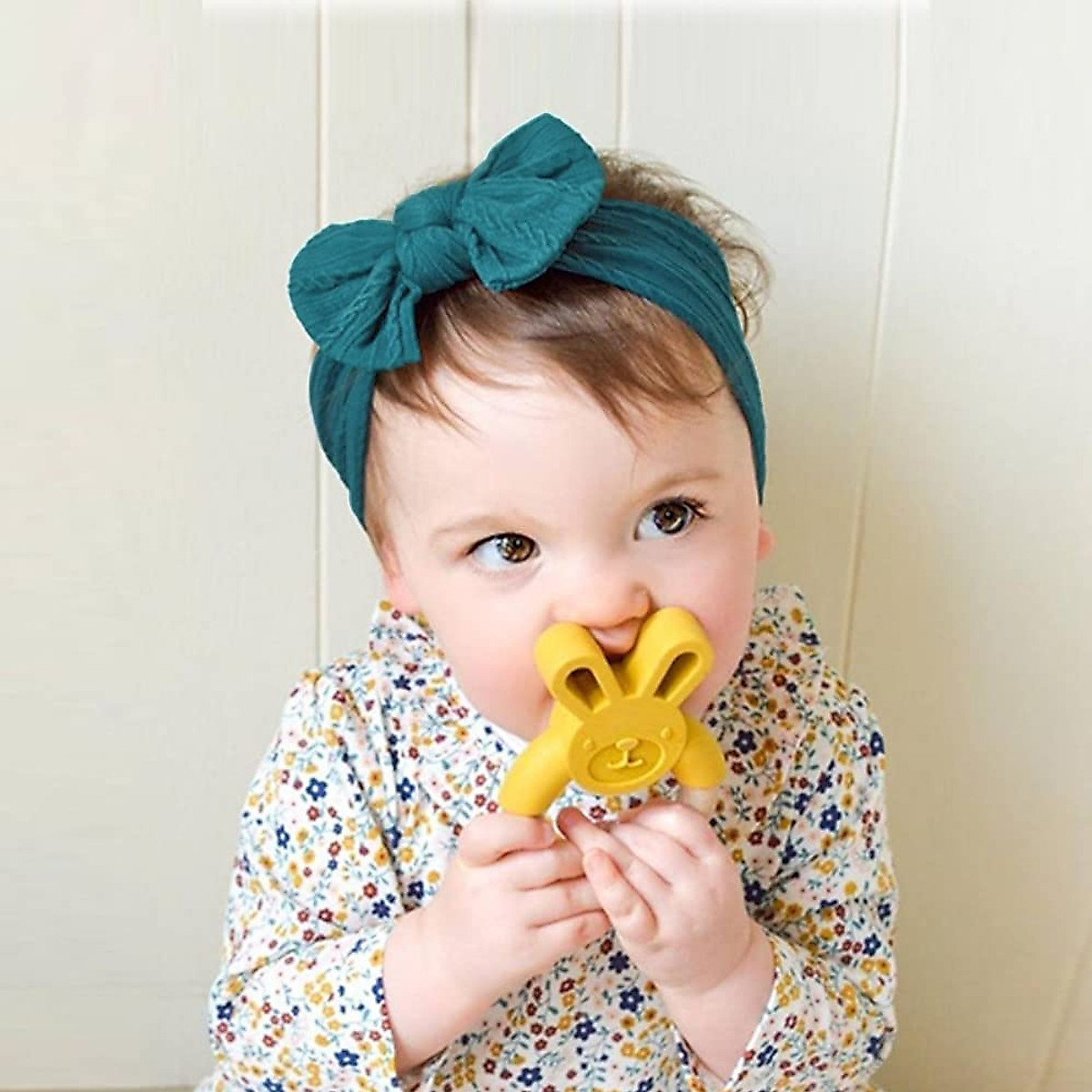 10 PCS Baby Headbands Nylon Hairbands with Bows for Newborn Infant Girl Toddler Kids Handmade Hair Accessories