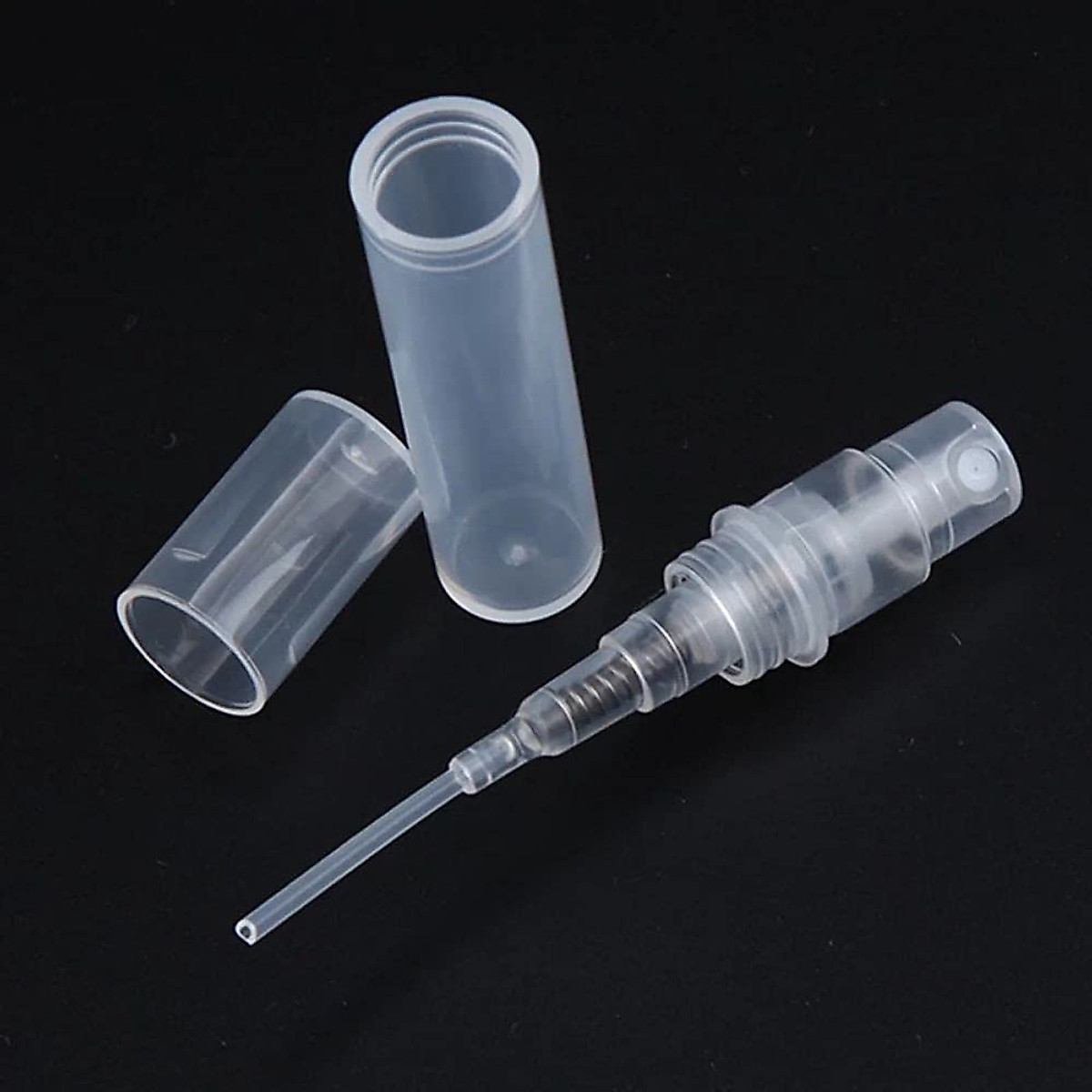 5 Pcs Refillable Bottles Liquid Container Empty Spray Bottle 2ml 3ML 5ML Sample Bottles Cosmetics Bottle Clear Atomizer Bottles(2ml)