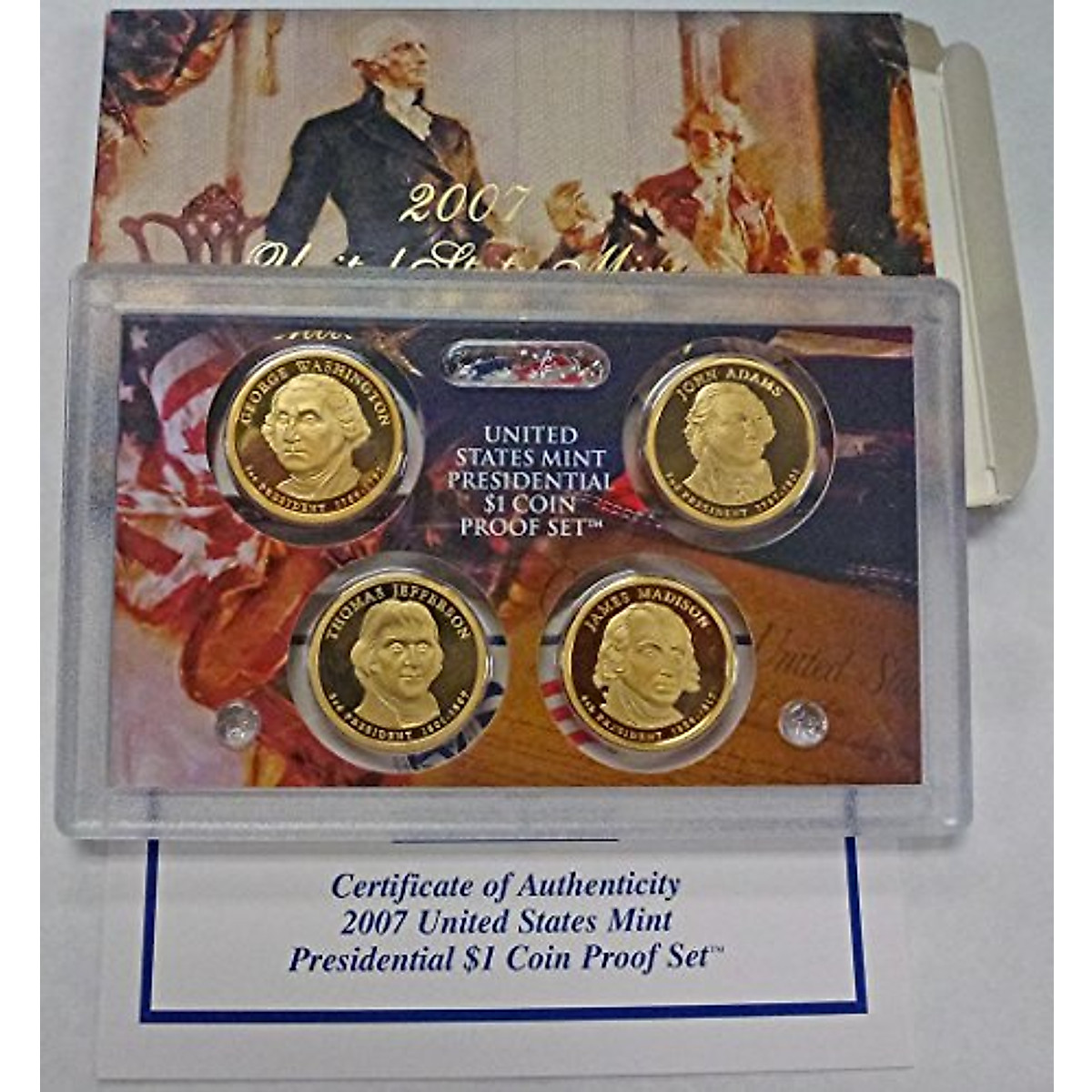 2007 Presidential $1 Proof Coins Proof Set Original Government Package