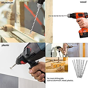 Utoolmart High Speed Steel Straight Shank Twist Drill Bits Set Power Tools Grinding Process 2.2mm Drill Diameter 10pcs