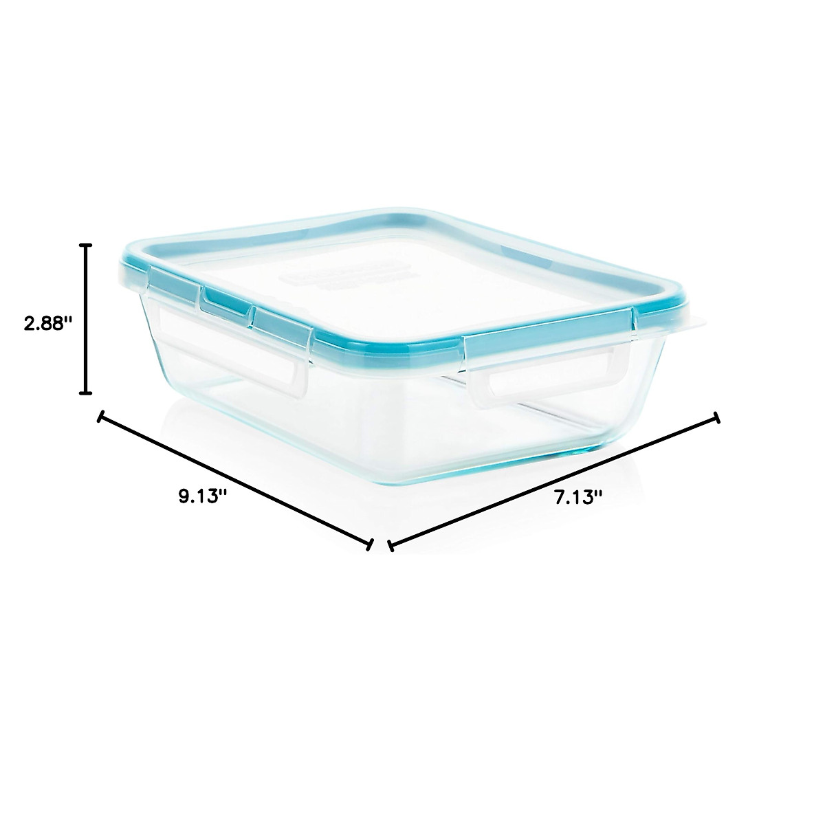 Snapware 6-Cup Total Solution Rectangle Food Storage Container, Glass