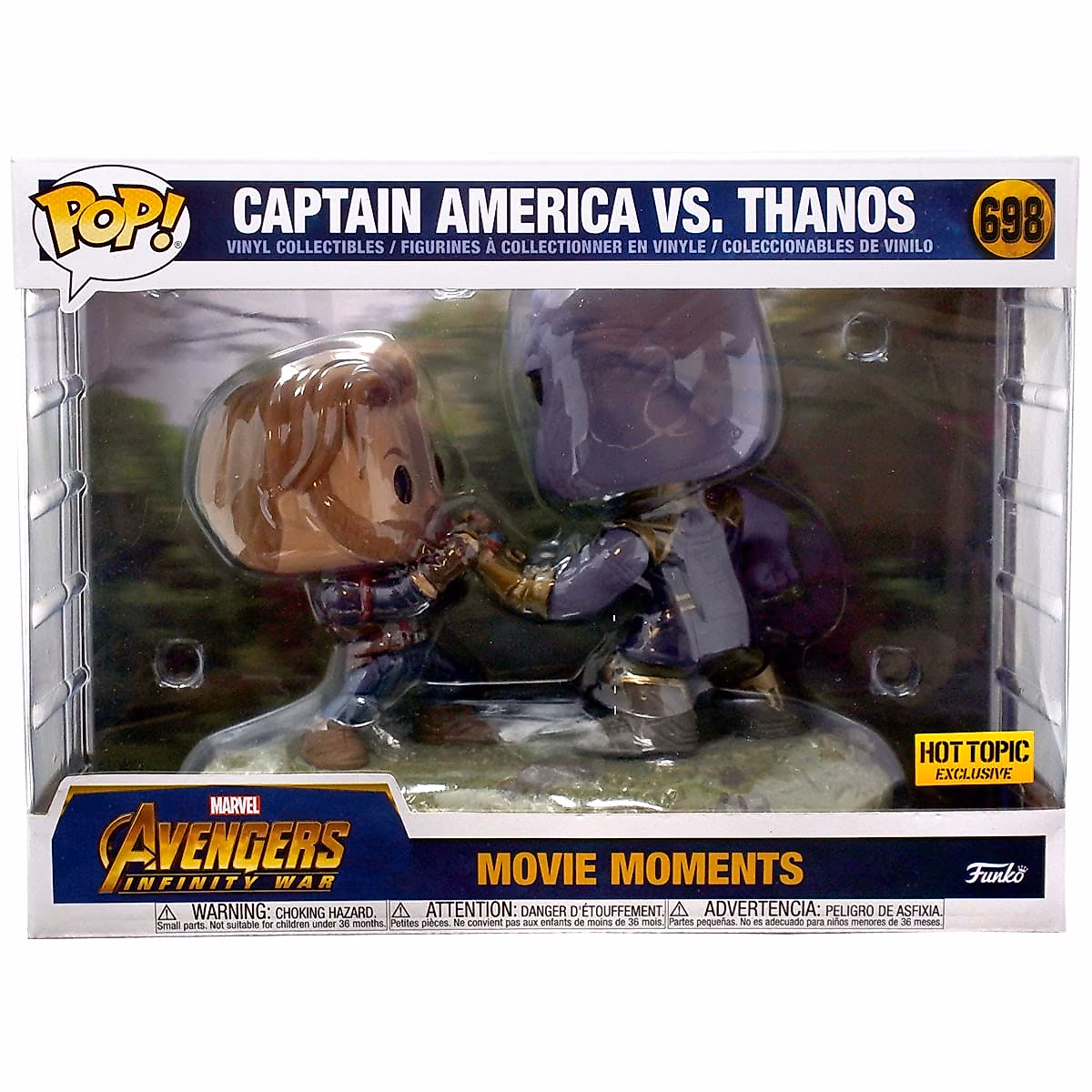 Funko Pop! Marvel Avengers Infinity War Captain America vs. Thanos Movie Moments Exclusive Figure Set