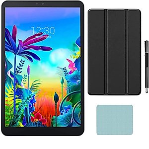 LG G Pad 5 10.1-inch (1920x1200) 4GB LTE Unlock Tablet, Qualcomm MSM8996 Snapdragon Processor, 4GB RAM, 32GB Storage, Bluetooth, Fingerprint Sensor, Android 9.0 + Accessories