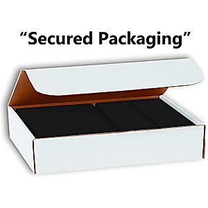 Hamilco Card Stock Blank Cards and Envelopes - Flat 5x7 Black Cardstock Paper 50 Pack