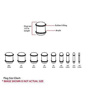 BodyJ4You Black Plugs Kit with Spiral and Tribal Tapers Kit 54 pieces Gauges Kit 14G-00G Stretching Set