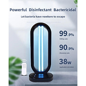 Lumivyx Haloclean UV - 2024 New Upgrades Home Disinfection Device, Uvo254 Powered Home Disinfection Tower, With 3 Speed Timing And Remote Control, For Basement Bedroom Kitchen, With Ozone (2 Pcs)