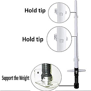 MANNIFEN 2 Pack Universal - Clear Acrylic Rack - Lightsaber Wall Mount Lightsaber Wall Shelf Saber Lightsaber Lightsaber Wall Bracket