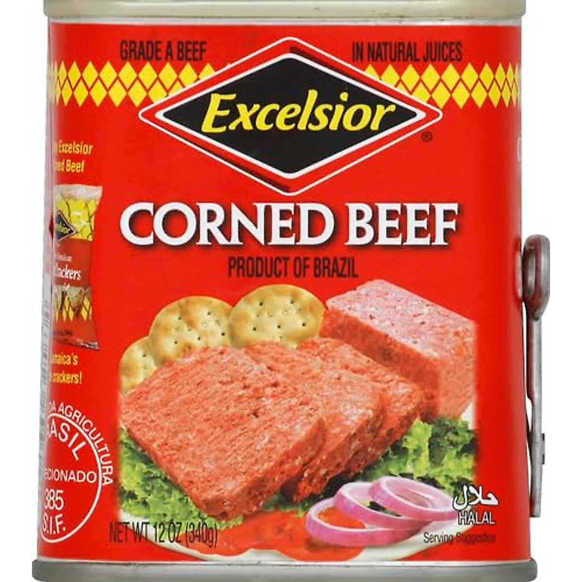 EXCELSIOR Corned Beef in Natural Juices, 12 Ounce