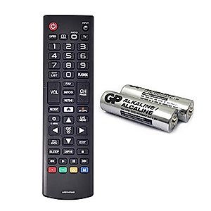 AKB74475401 Replacement for LG Remote Control for Smart TV 49UF6430 43UF6400 49UF6490 49UF6400 43UF6430 43LF5900 55UF6450 49UF6900 49LF5900 32LF595B 24LF4820 65UF6450 with GP Alkaline 2 pcs Batteries