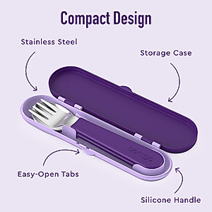 Bentgo® Kids Stainless Steel Prints Lunch Box Set With Reusable Stainless Steel Utensils (Unicorn)