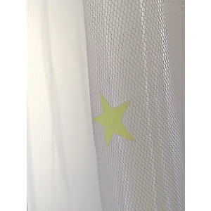 Dream Tada Cinderella Room Decorations, Girl's Bed Canopy - Kid's Glow in The Dark Butterflies Netting, Fit Twin Full Queen, DIY Kit Make a Wish As You Place Each Butterfly