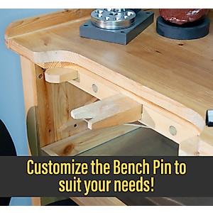 Deluxe Solid Wooden Jewelers Bench Workbench Station with Utility Storage Drawers for Jewelry Making