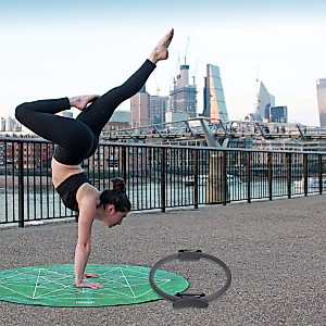 BESPORTBLE 1pc Yoga Resistance Workout Bundle Ring Pilates Stability Circle Hone Black Assistant Circles Toning Xcm Balance Accessories Portable Thighs Training Home High Full for Exercise