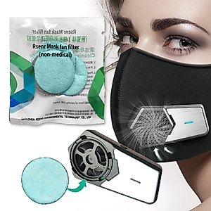 Rsenr Fan Filter Compatible with Rsenr R11 Portable Wearable Air Purifier Maskes Fan Filter(20 PCS) (HEPA Filter)