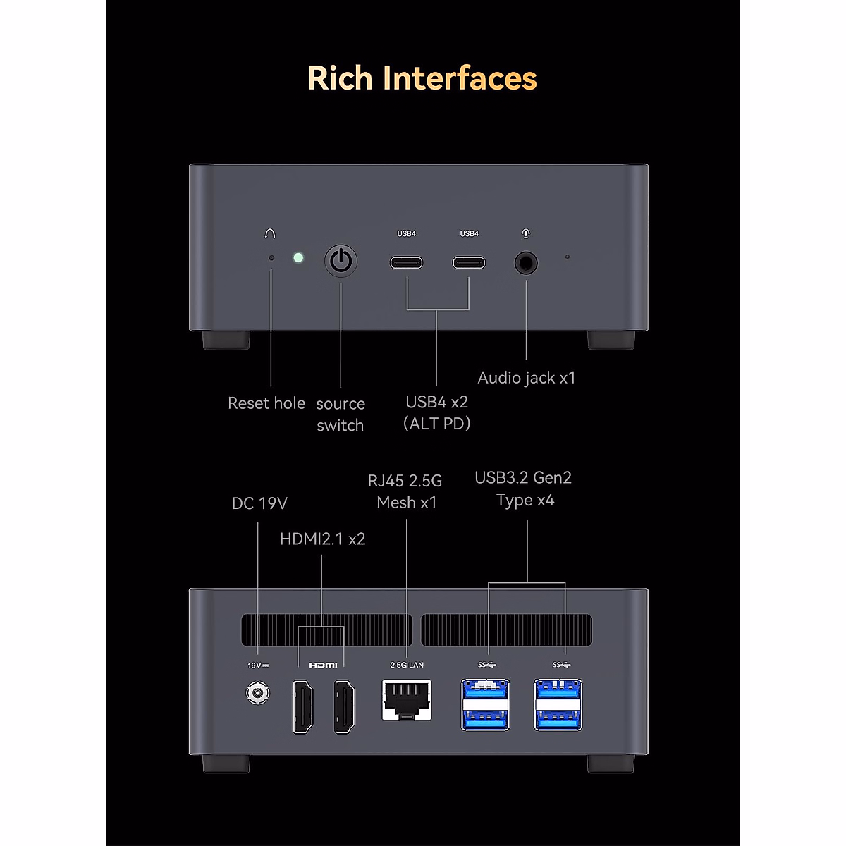 MINISFORUM Venus Series UM790 Pro Mini PC AMD Ryzen 9 7940HS DDR5 32GB 1TB PCIe4.0 SSD Personal Computer, 2xHDMI(4K) 2X USB4(DP|8K) Outputs, AMD Radeon 780M Graphics