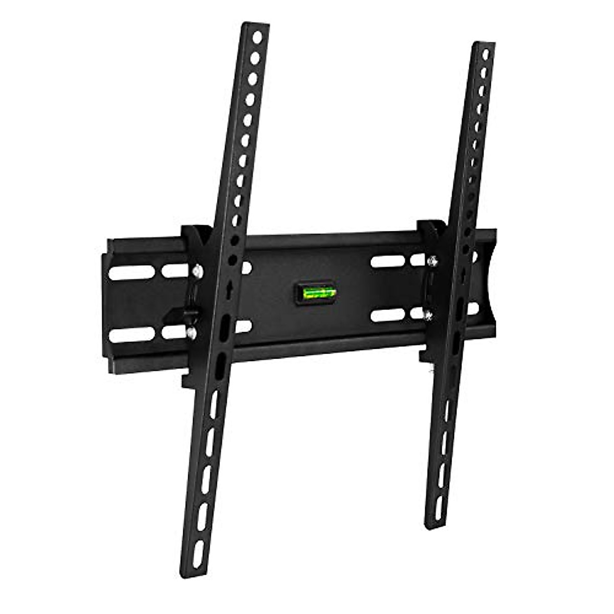 Mount-It! Tilt TV Wall Mount Bracket Up to VESA 400x400 | Low-Profile Tilting Mounting Bracket Compatible with 32 to 55 Inch Flat Screen TVs, 77 Lbs Capacity