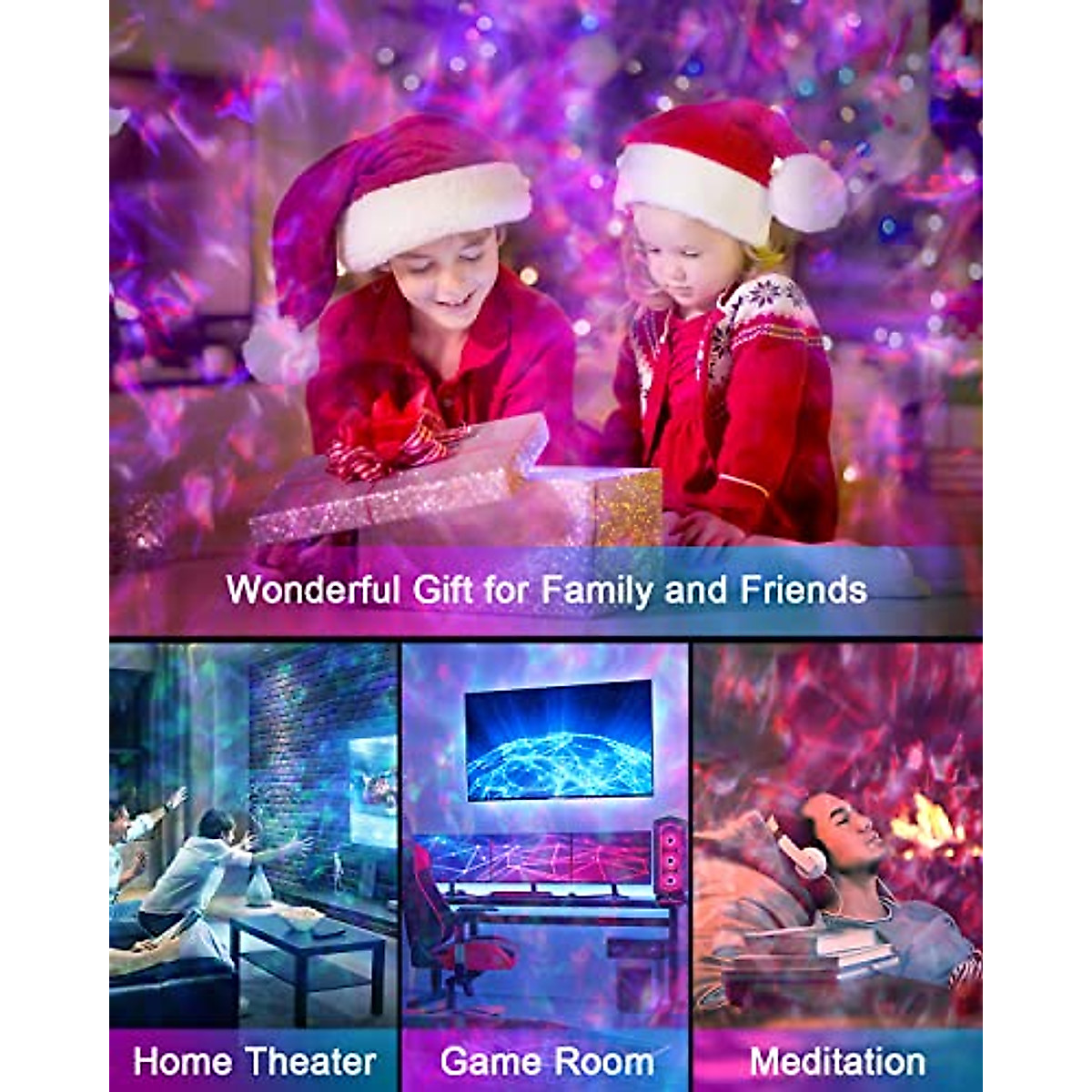 Galaxy Projector, Joycabin Dinosaur Eggs Star Projector Night Light with Remote Control, Bluetooth Speaker & White Noise LED Star Nebula Light Projector for Kids Adults Bedroom Home Ceiling Decor