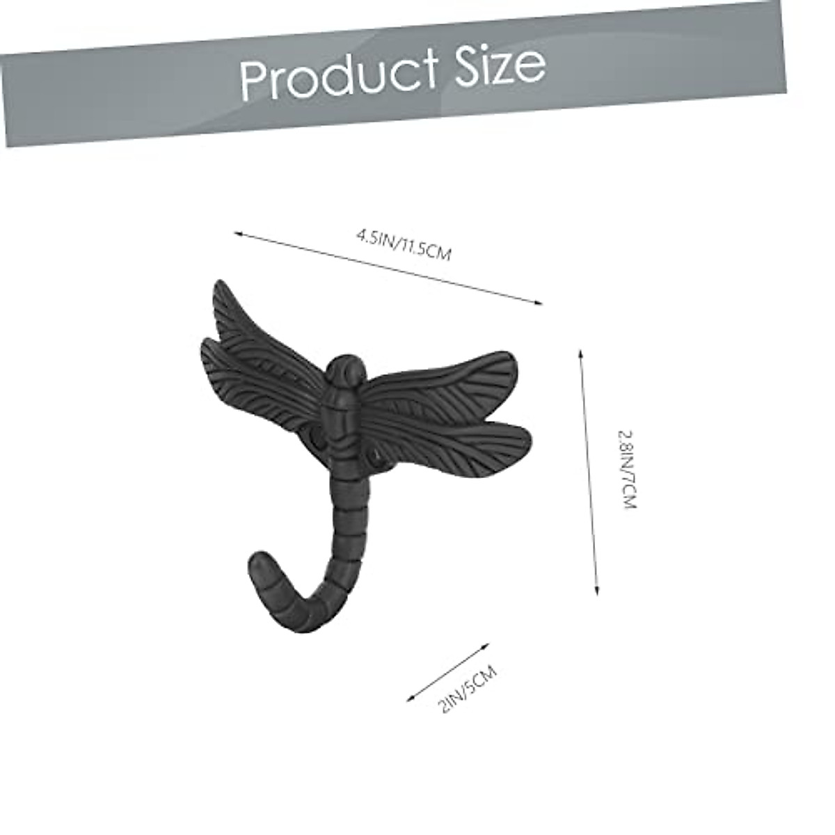 NOLITOY 3 Sets Dragonfly Hook Hat Wall Hangers Utility Hook Dragon Towel Hook Key Hooks Decorative Wall Hooks Hat Mounted Hooks Dragonfly Design Hook Bath Towel Coat Wrought Iron