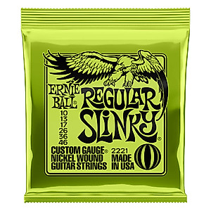 Ernie Ball Regular Slinky Electric Guitar Strings, Nickel Wound, Lot/4, P02221^4