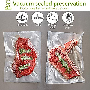 POTANE 6 Pack 11"x20'(3Rolls) and 8"x20' (3Rolls)Thickened Vacuum Sealer Bags , Smell-Proof, Puncture Prevention, Heavy duty for POTANE, Food Saver, Seal a Meal, Weston. Commercial Grade, BPA Free, Great for Vacuum storage,Meal Prep or Sous Vide