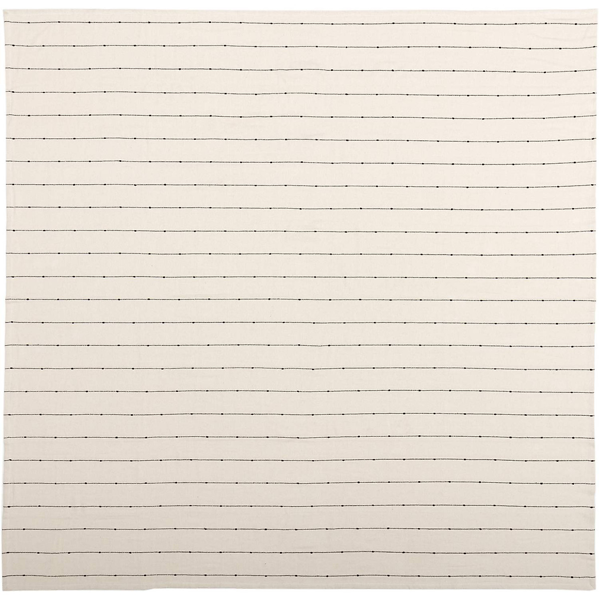 Piper Classics Farmcloth Stripe Queen Coverlet Bedspread, 94" x 94", Urban Rustic Farmhouse Bedding, Natural Cream Woven w/Black Stripes Blanket