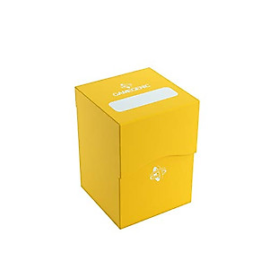 Gamegenic Deck Holder 100+ Casual Deck Box | Double-Sleeved Card Storage with Flex Card Divider | Premium Card Game Protector | Cobra Neck Technology | Holds up to 100 Cards | Yellow Color | Made