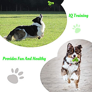 Lmhua Dog Treat Ball Toy, Interactive Dog IQ Puzzle Toy 3 Holes Food Dispensing Pet Toy for Small Medium Dogs Chasing Chewing Training (Blue)