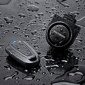ROCKBROS 115dB Bike Alarm Wireless Vibration Motion Sensor Waterproof Motorcycle Alarm with Remote