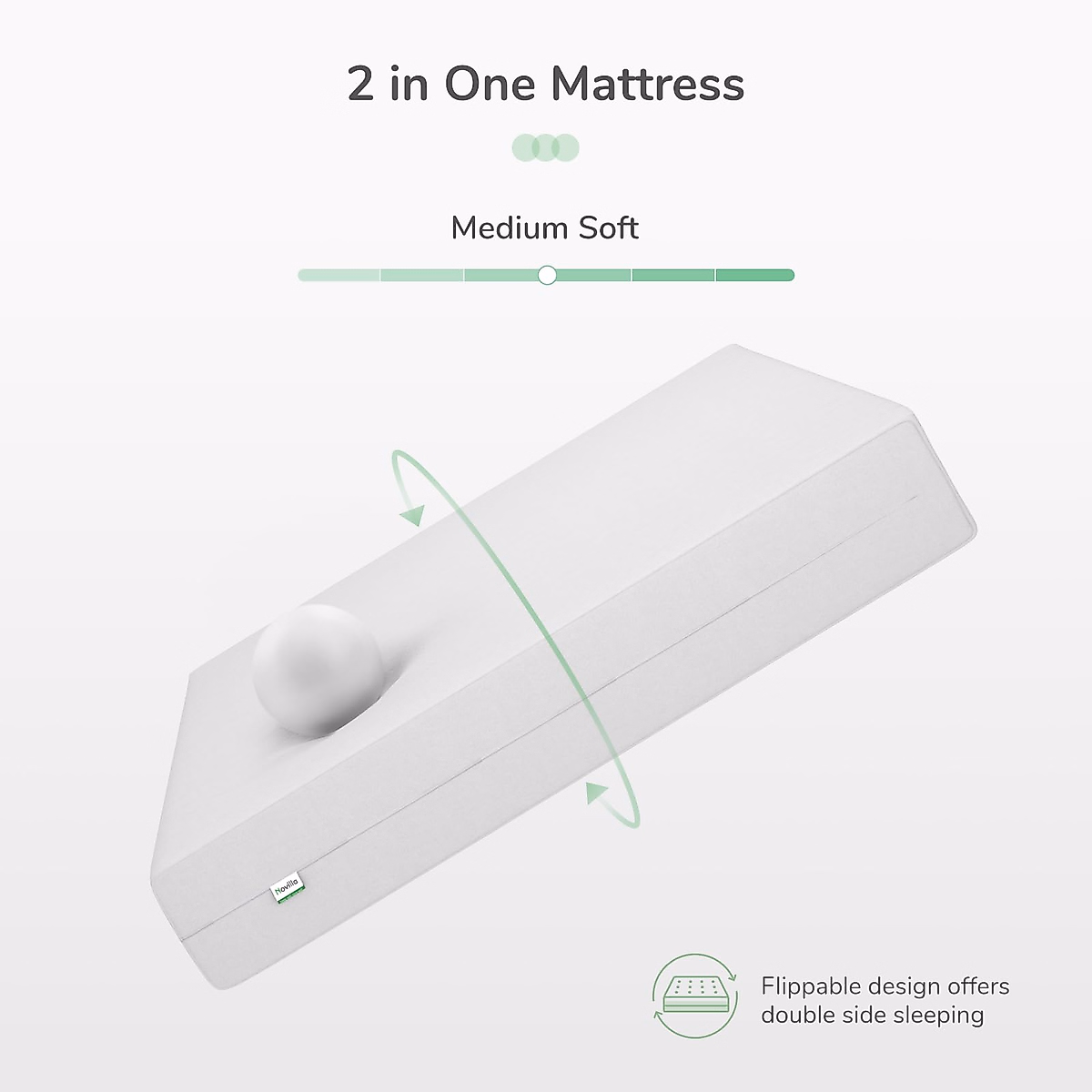 Novilla Full Mattress, 10 Inch Foam Mattress in a Box, Support Foam with Breathable Cover for a Cozy Sleep, Tight Top Full Size Mattress, Medium Firmness