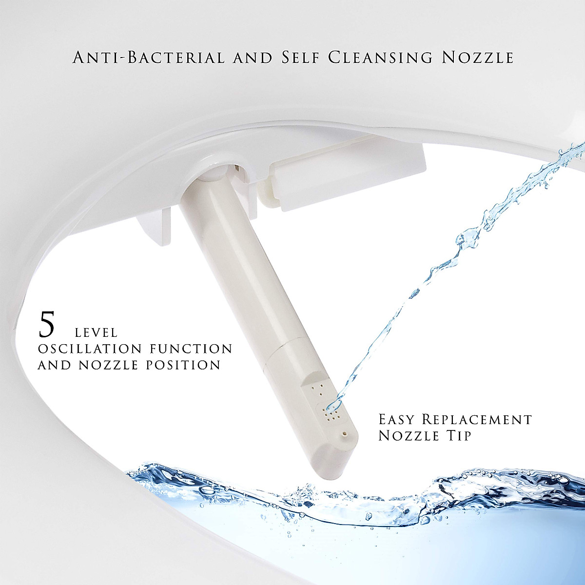 Lotus Smart Bidet ATS-800 FDA Registered, Heated Seat, Temperature Controlled Wash, Warm Air Dryer, Easy DIY Installation, Made in Korea