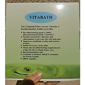 LIFEES BATH Dechlorination Tablets Vitamin C Effervescent, Pool, Shower 20tablets (5)