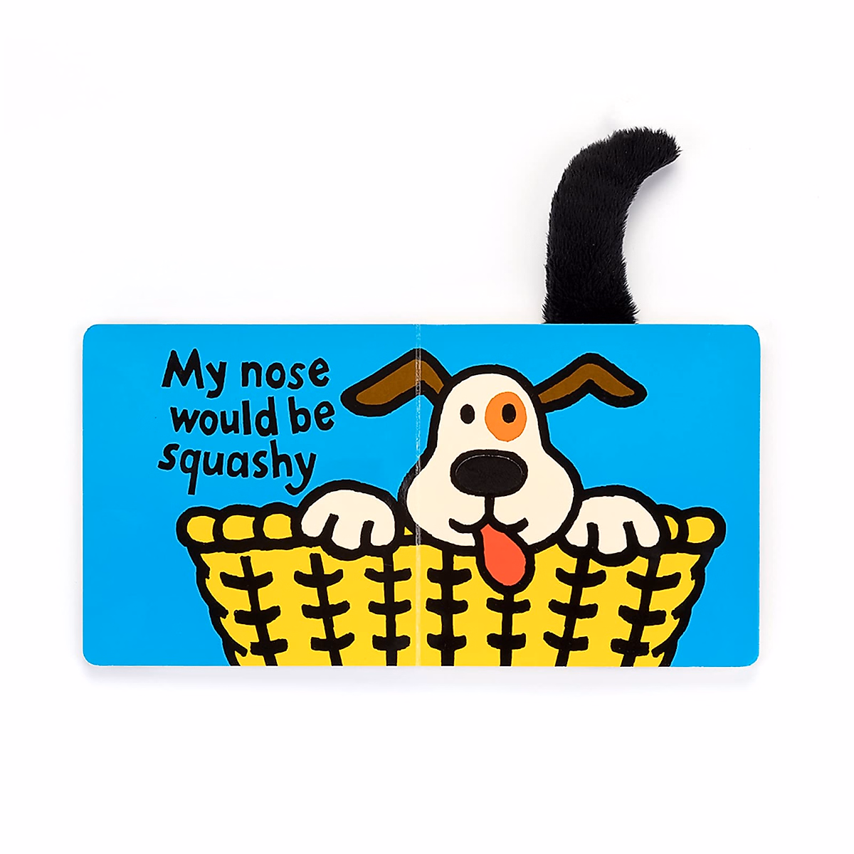 Jellycat If I were a Puppy Board Book and Bashful Black and Cream Puppy Stuffed Animal