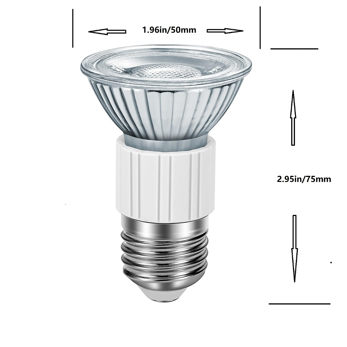 LPSAFP Upgrade Your Kitchen with LED Range Hood Light -Z0B0011 JDR E27 75mm 5W LED Bulb 50W Halogen Equivalent, Included for Brighter Cooking and Energy Efficiency. for Stove Hoods. Pack of 2
