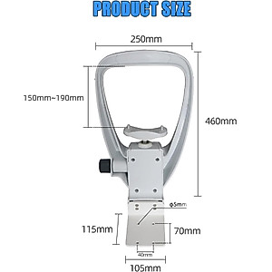 CFDZCP Optometry Lifting Chin Bracket Optometry Accessories for Glasses, Optometry Lifting Chin Bracket with Height Adjustment Knob，Durable and Rust-Proof Material, for Optical Shops