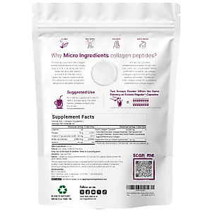 Multi Collagen Protein Powder, 2lbs – Hydrolyzed Collagen Peptides | Type I,II,III,V,X with Biotin 10000mcg, Hyaluronic Acid, Vitamin C – Unflavored – Keto & Paleo Friendly, Easy Dissolve, Non-GMO