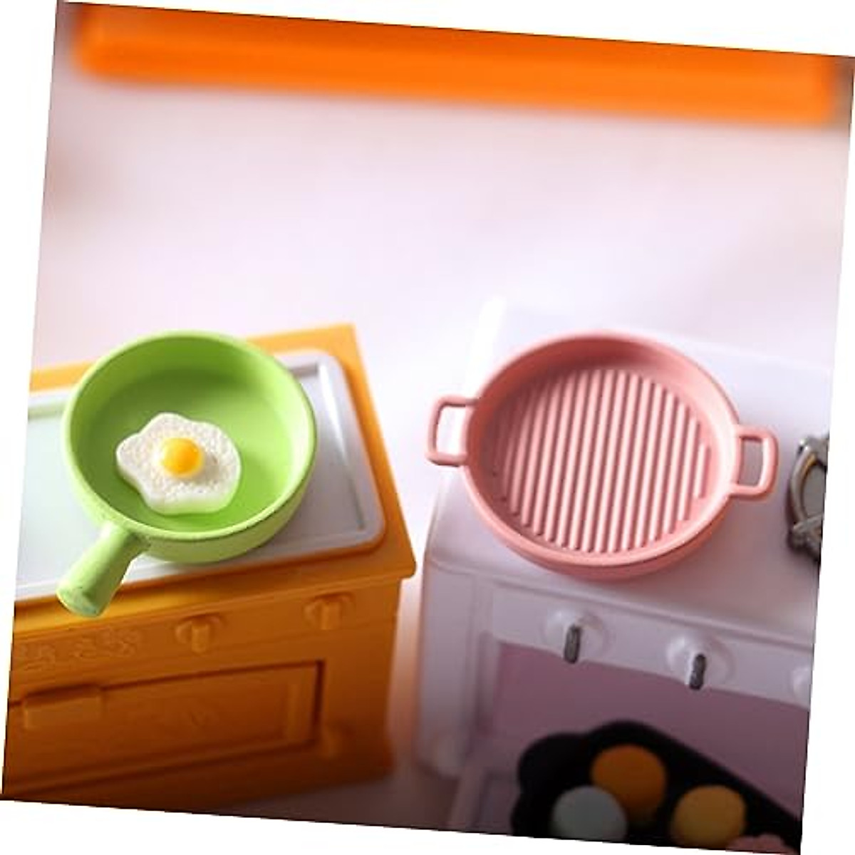 ibasenice 8 Pcs Mini Baking Dish Mini Miniatures Decorative Tray Miniature Furniture Baking Tray Kitchenware Miniature Steak Kitchen Utensils Props Ornaments Alloy Baking Tray Prop