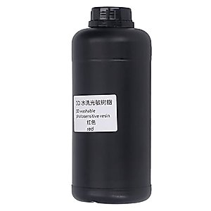 3D Printer Resin, 3D Resin Washable High Strength 1000ml for LCD DLP(Red)
